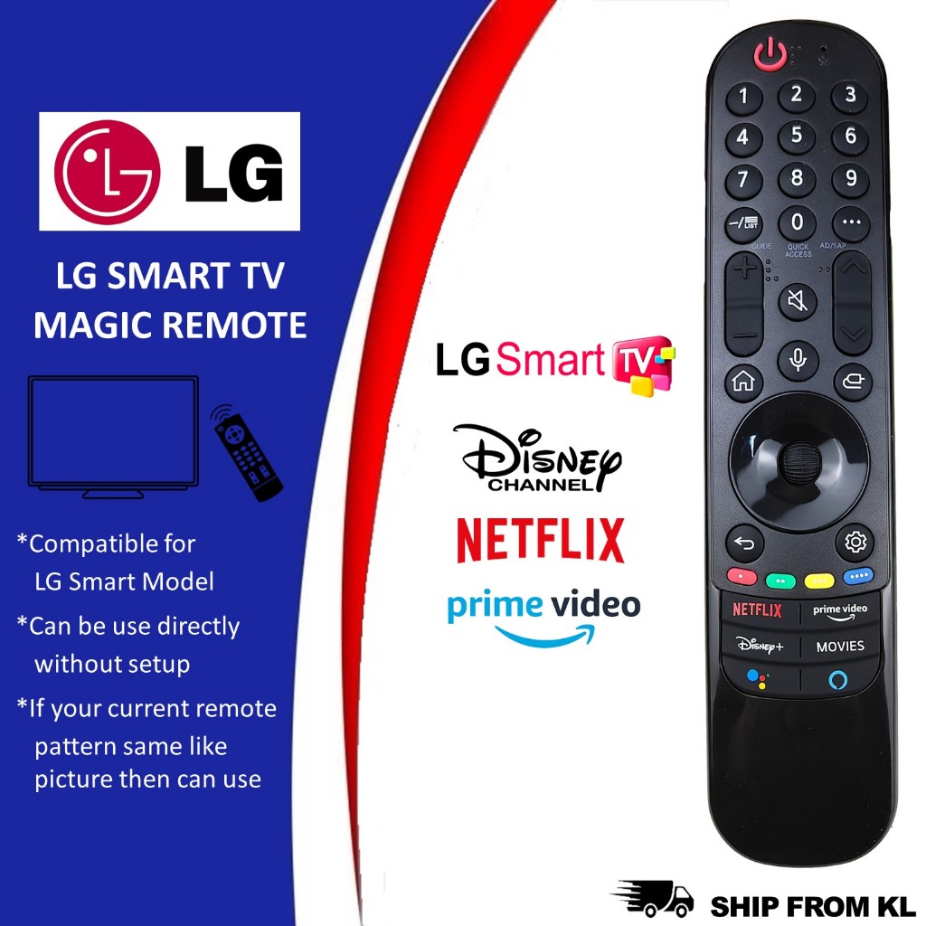 [ LG ] Compatible for LG Smart LED LCD TV Magic Remote Control (MR21GA ...