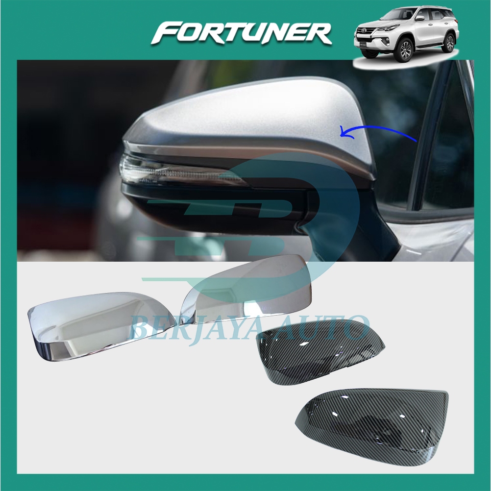 Toyota Fortuner Side Door Mirror Rearview Cover Trim Side Mirror Chrome ...