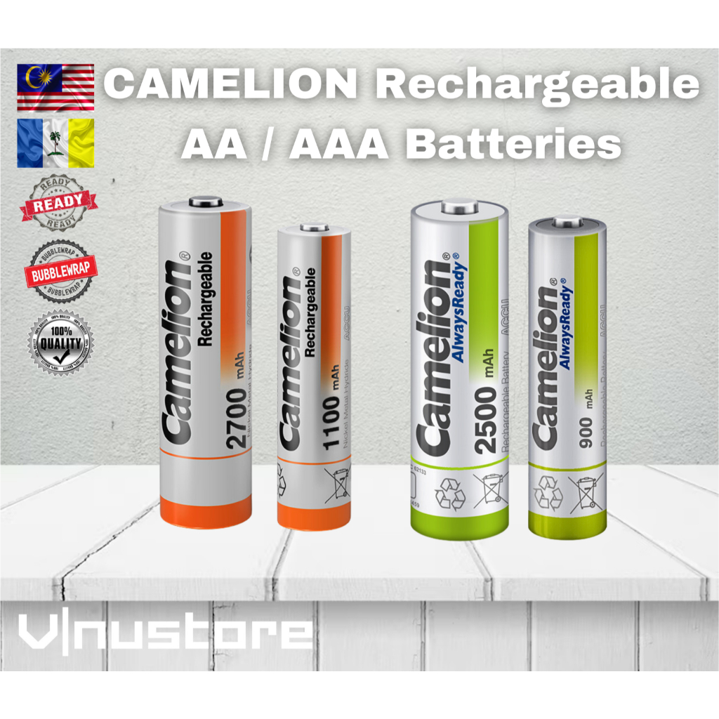 Camelion AA / AAA Battery Ni - MH Rechargeable For Player Camera Toy ...
