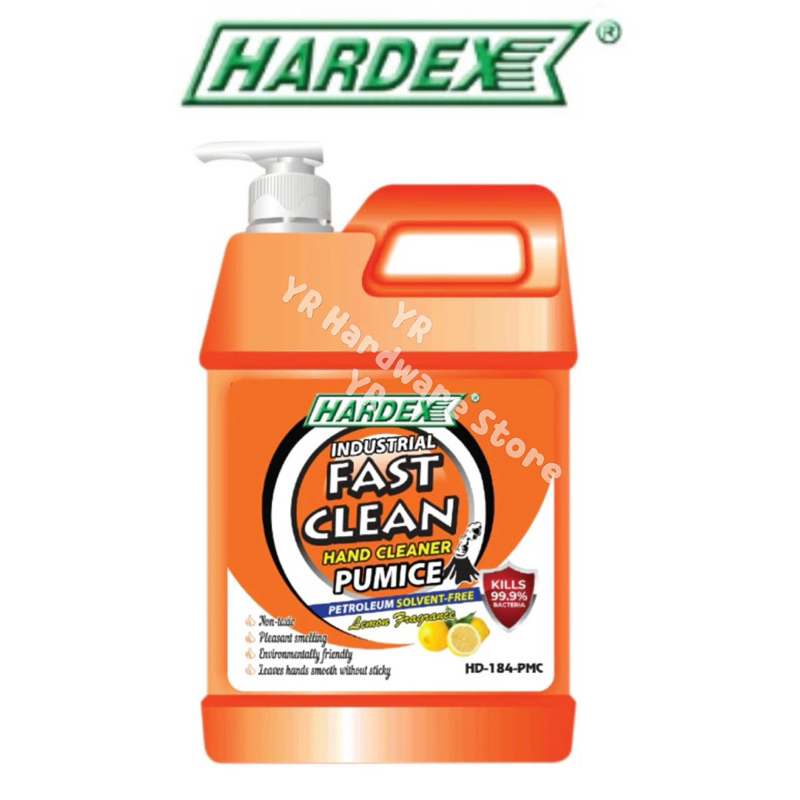 HARDEX 4Litre Industrial Fast Clean Hand Cleaner Wangi Lemon Fragrance ...