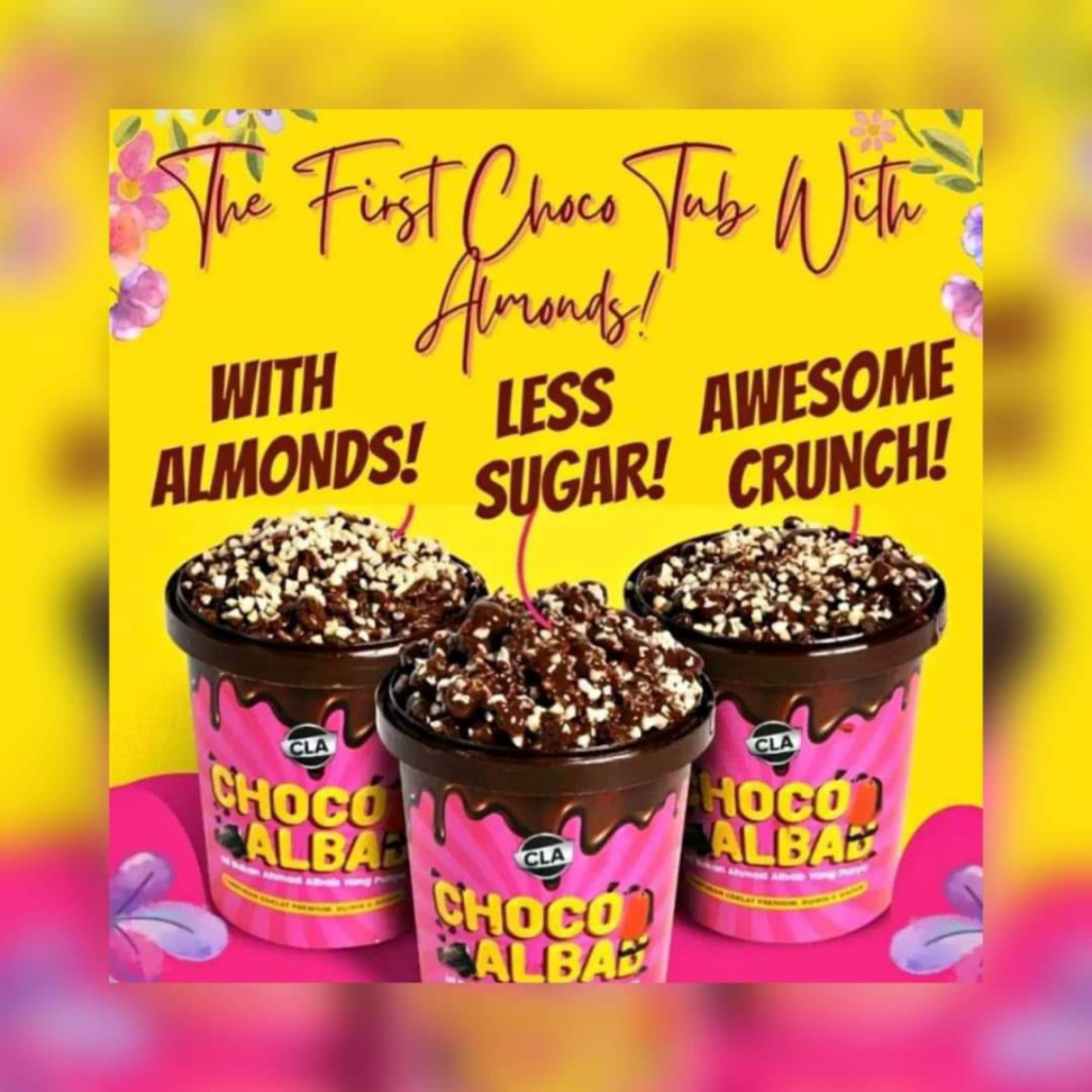 Choco Albab Choco Tub with Almonds 250g | Choco Jar | Chocolate Snacks ...