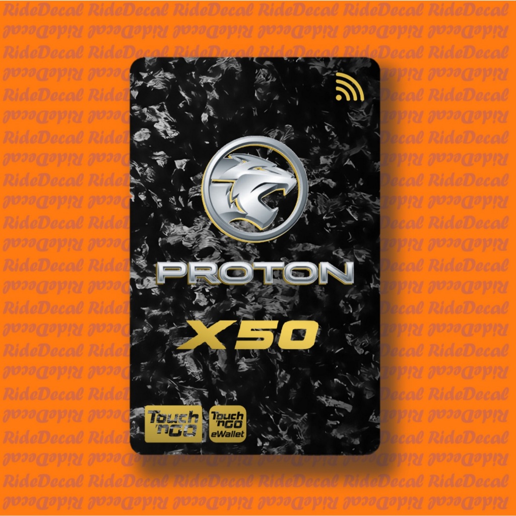 Forged Carbon or BLACK Proton STICKER FOR T*G TNG Card TOUCH N GO NFC ...