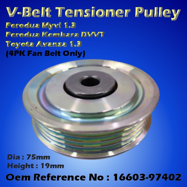 Perodua Myvi 1.3 2003-2017, Kembara DVVT, Toyota Avanza 1.3 Fan Belt ...