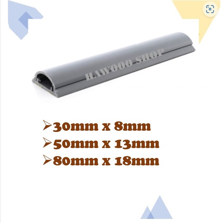 【6 FEET】 PVC Half Moon Floor Cable Trunking PVC Casing 30MM / 50MM ...