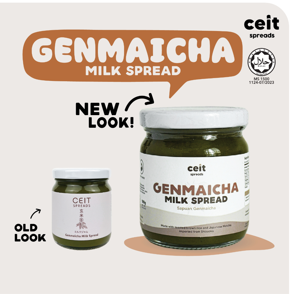 Ceit Spreads Genmaicha Milk Spread 180g (Less Sugar) | Shopee Malaysia