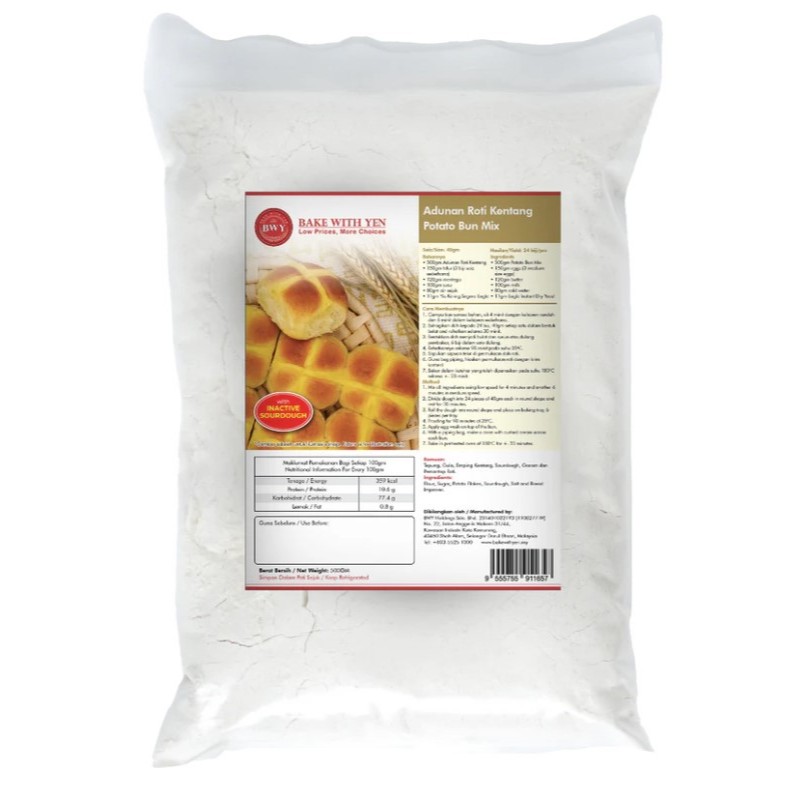BWY SOURDOUGH POTATO BUN MIX 500G | Shopee Malaysia