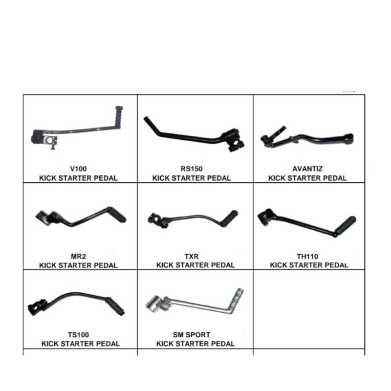 KICK STARTER PEDAL V100 / RS150 / AVANTIZ / MR2 / TXR / TH110 / TS100 ...