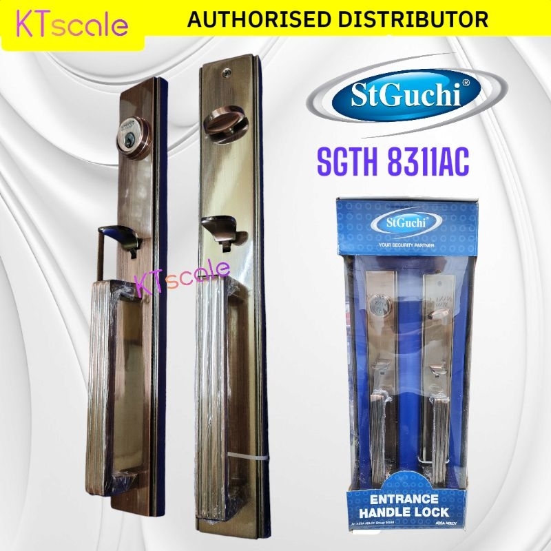 ST GUCHI DOUBLE HANDLE GRIPSET LOCKSET TUBULAR LATCH LOCK SET ...
