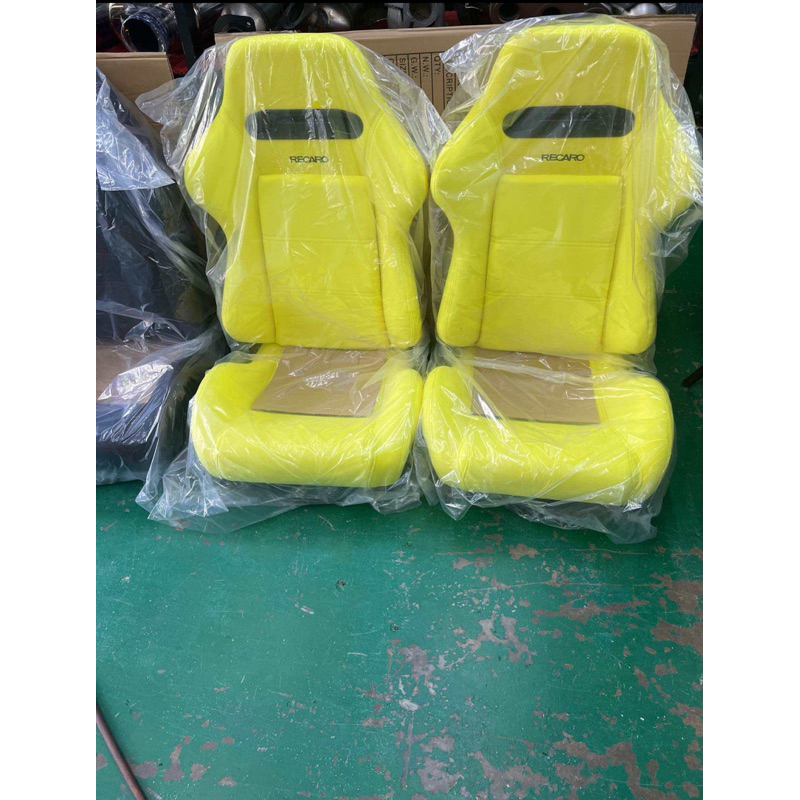RECARO SR3 DC2 DB8 EK9 YELLOW ALCANTARA BUCKET SEAT SPORT RACING SEAT ...