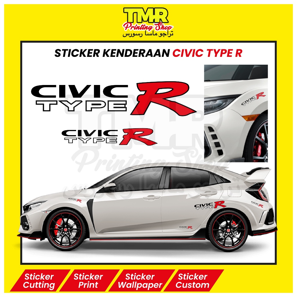 STICKER TYPE R UNTUK TAMPAL PADA BODY KERETA | Shopee Malaysia