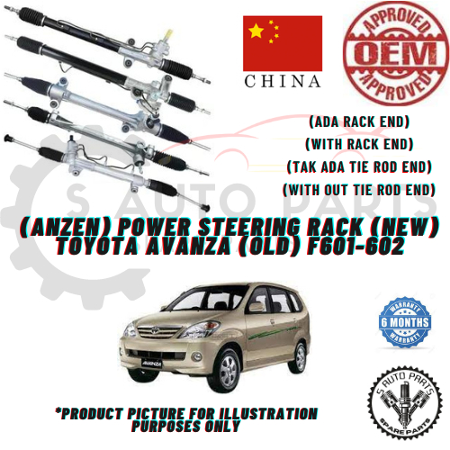 TOYOTA AVANZA (OLD) F601-602 POWER STEERING GEAR RACK -BRAND 100% OEM ...
