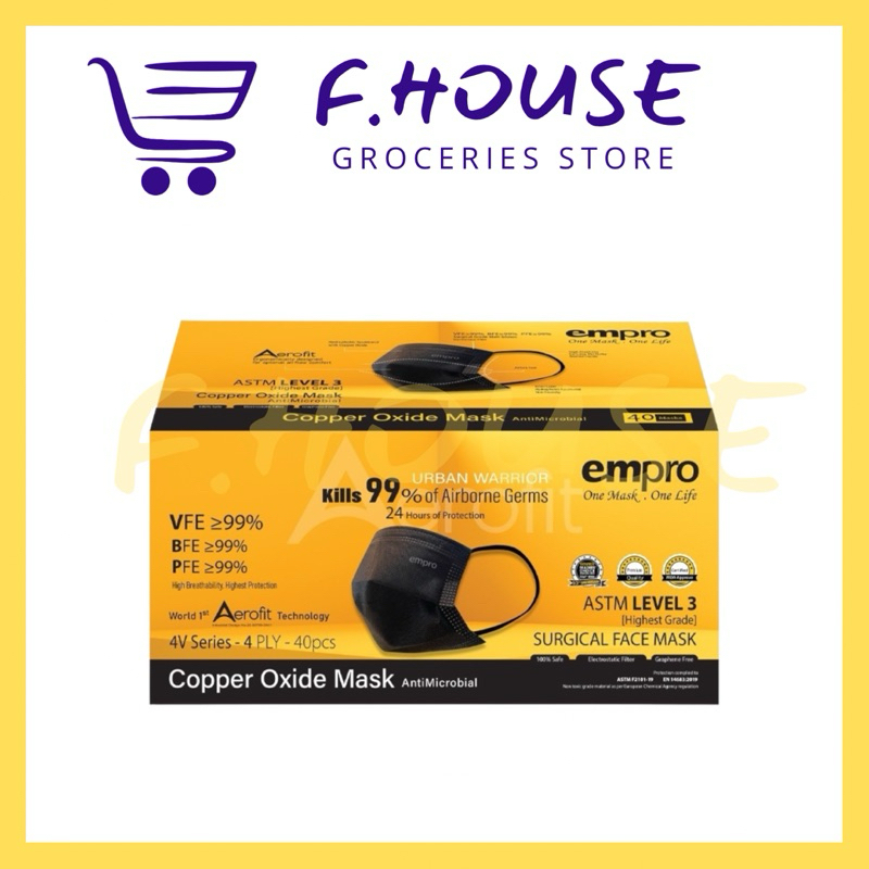 Empro 4V Series Cooper Oxide 4PLY Face Mask (40's) | Shopee Malaysia