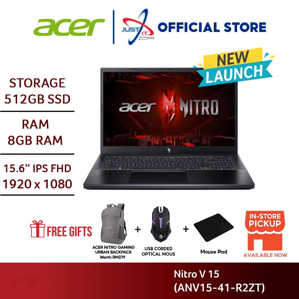 ACER NITRO V15 ANV15-41-R2ZT / R0XX GAMING LAPTOP ( R5-7535HS 8GD5 ...