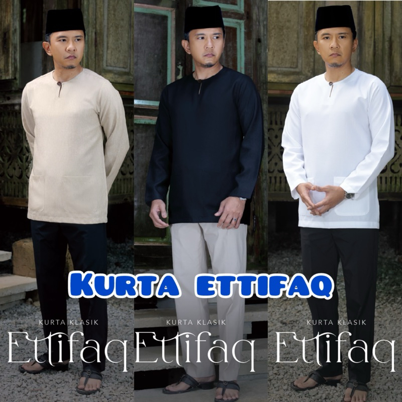 kurta ettifaq slim fit by elrah exclusive limited edition (beto version) | Shopee Malaysia
