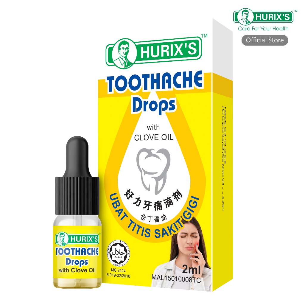 🔥HOT ITEM🔥 HURIX'S Toothache Drops (with Clove Oil) | Shopee Malaysia