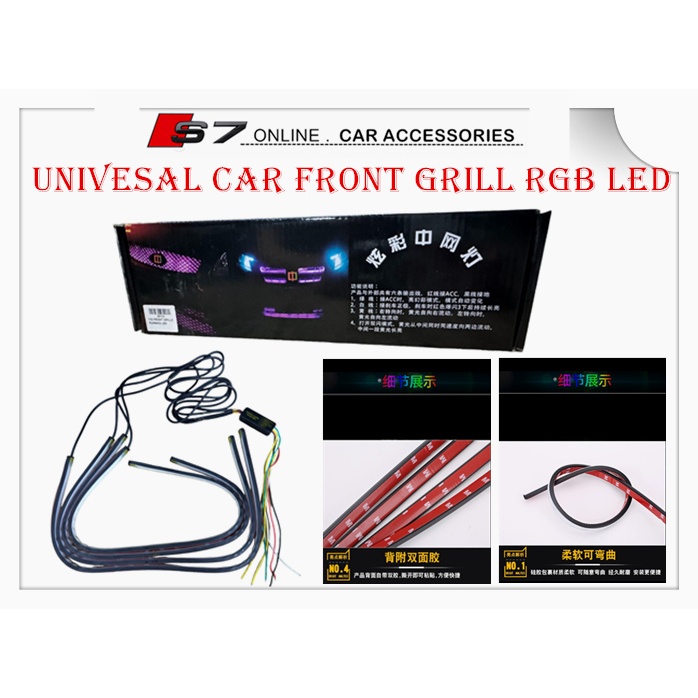 Universal car front grill led rgb | Shopee Malaysia