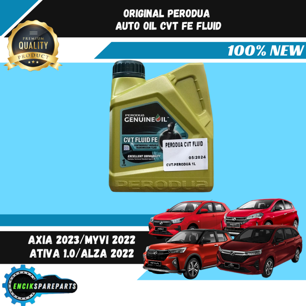 Original Perodua Auto Transmission Oil Atf Cvt Fe Fluid Ativa 1.0 Myvi ...