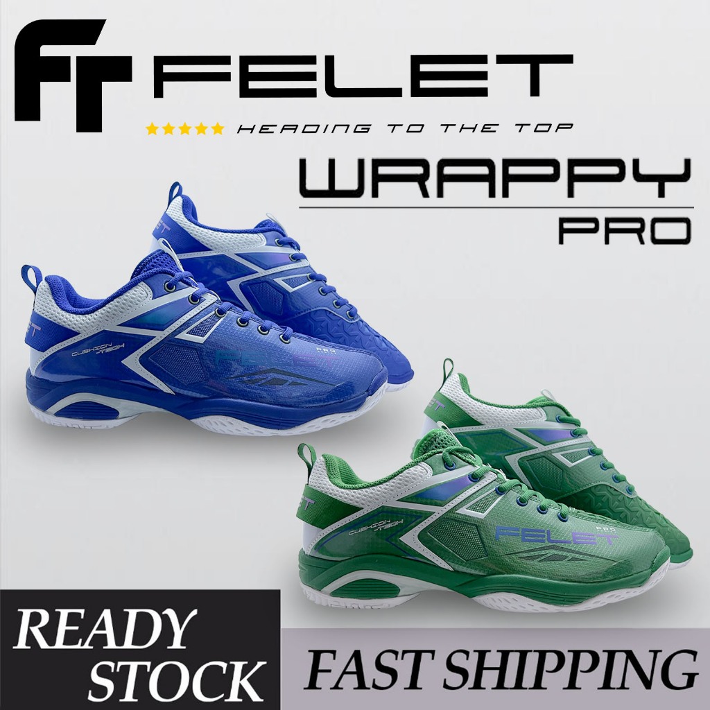 【Ready Stock】FELET Badminton Shoes Wrappy Pro Series (100%Original ...