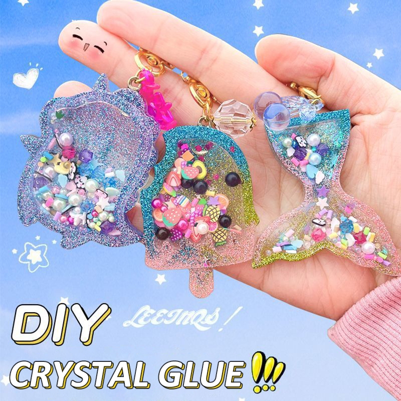 COD Resin DIY Toys Kit Key Chain Jewelry DIY handcraft Kids Handmade ...
