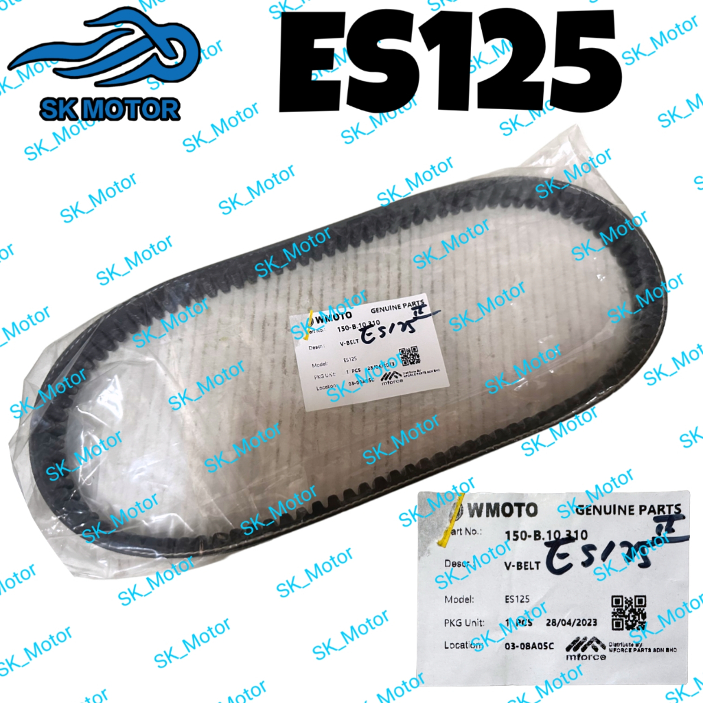 WMOTO ES125 ES 125 Original V-Belt / Drive Belt / Belting 150-B.10.310 | Shopee Malaysia