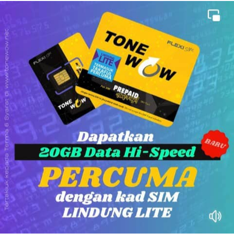TONEWOW LINDUNG LITE - [FREE 20GB DATA&TAKAFUL]🔥SIMKAD TONEWOW PLUS ...