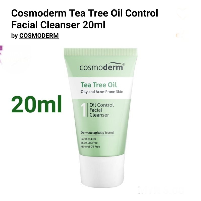Cosmoderm Tea Tree Series Face Wash | Toner | Day & Night Cream Facial ...