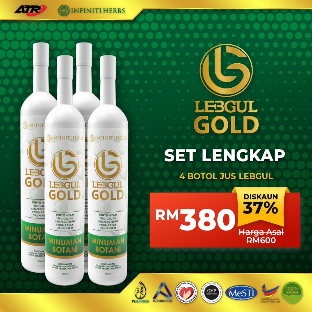Jus Lebgul Gold Set Lengkap ( 4 Botol ) | Shopee Malaysia