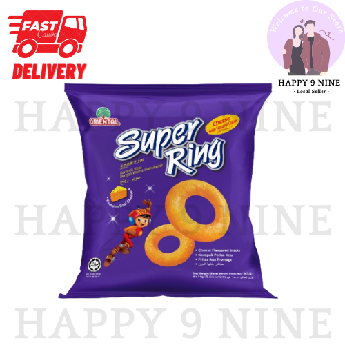 ORIENTAL Super Ring Cheese Flavoured Snacks 14GX8 Super Ring Family ...