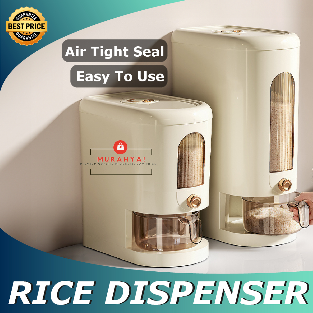 Rice Dispenser Bekas Beras Kitchen Organizer Food Container Rice ...