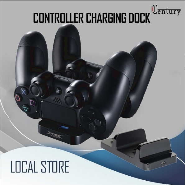 Dobe Dualshock PS4 Controller Dual Charging Dock Charger TP4-002 ...