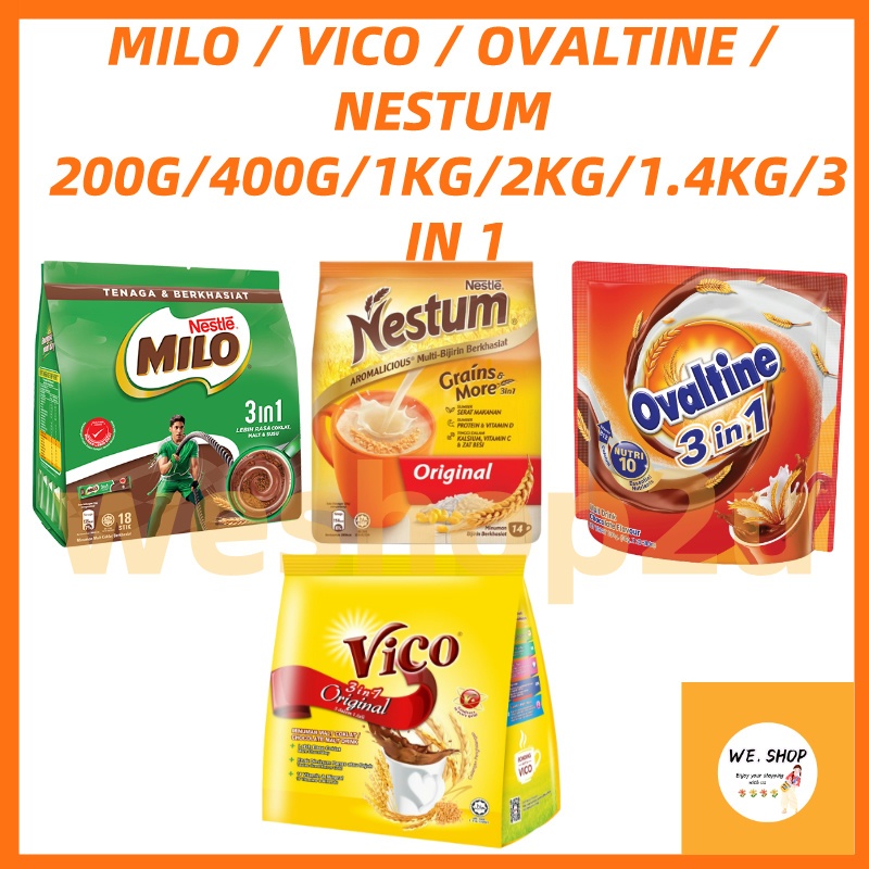 (NEW &LIVE) Nestle MILO Activ-Go Chocolate Malt Powder/VICO/OVALTINE ...