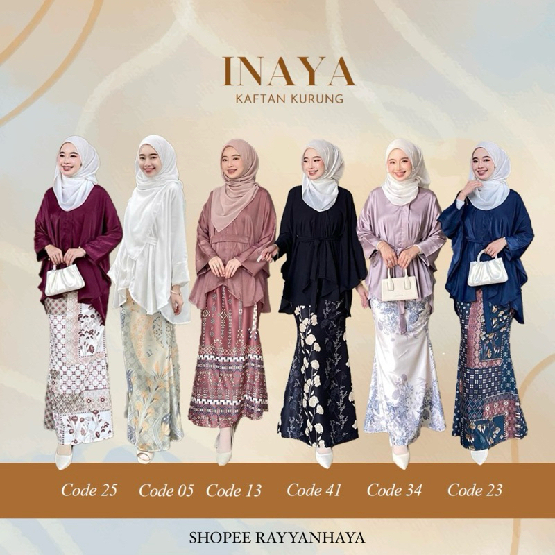 FLASH SALE Rayyan Haya' Inaya Kaftan Kurung XS-2XL Flowy Comfy Muslimah ...