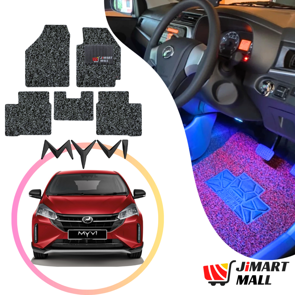PERODUA MYVI CUSTOMADE CAR MAT CAR CARPET Coilmat Anti Slip Fit Pre Cut ...