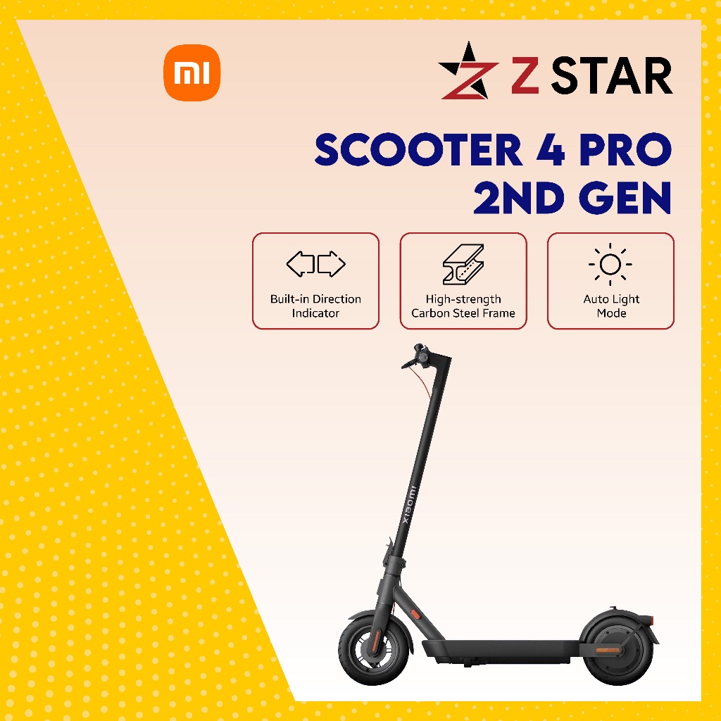 Xiaomi Mi Electric Scooter 4 Pro 2nd Gen 1000W Power (E-ABS + Disc ...