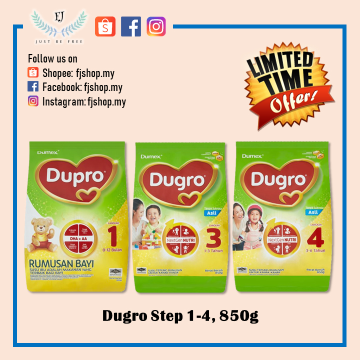 Ready Stock Dumex Dupro Dugro Step 1/2/3/4/5 (850g/1.5kg) (Exp. 12/25 ...