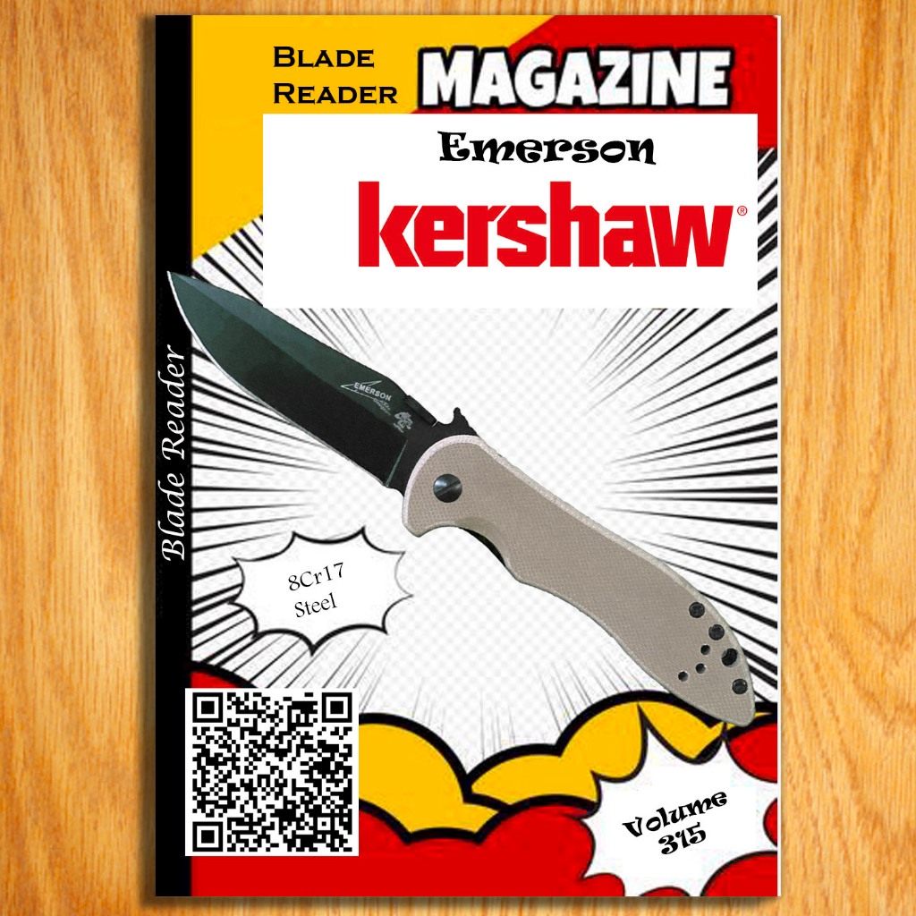 Blade Reader Magazine Vol. 315 - KERSHAW EMERSON Grey | Shopee Malaysia