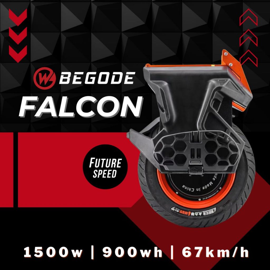 [2024 NEW] Begode FALCON (1500w,900wh,67km/h), 50S & 50GB Battery,self ...