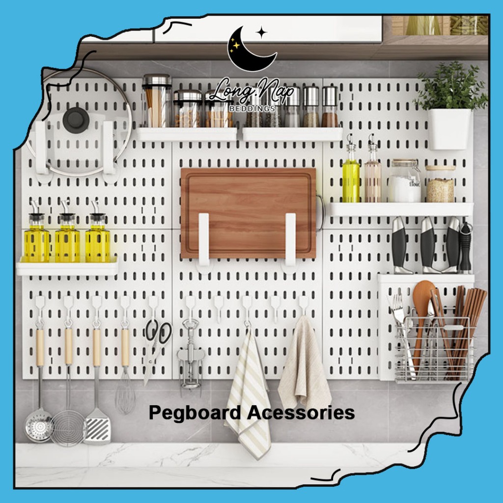 [ PEGBOARD ACCESSORIES ] HOOK CONTAINER SHELF MEMO BOARD ALAT PAPAN ...