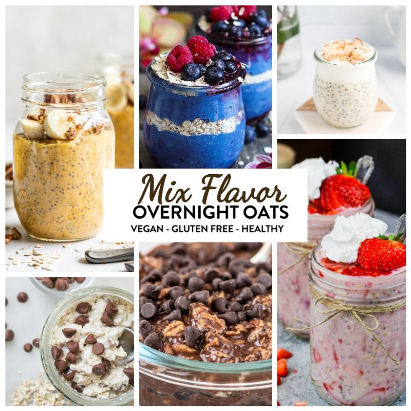 [6 sachet/Mix flavor] DARK CHOCOLATE CHIP OVERNIGHT OATS PREMIX ...