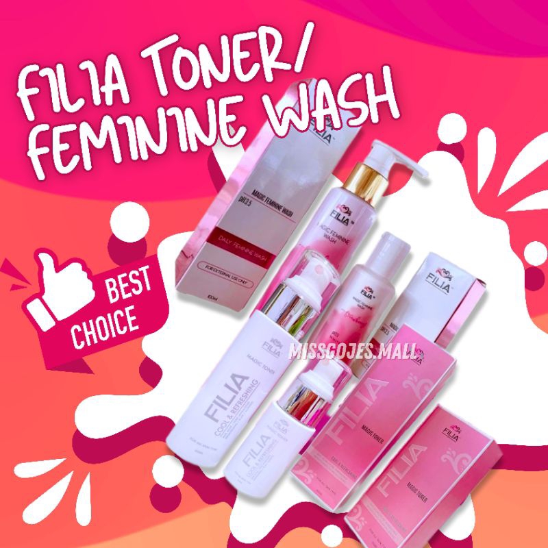 FILIA MAGIC TONER / FILIA FEMININE WASH | Shopee Malaysia