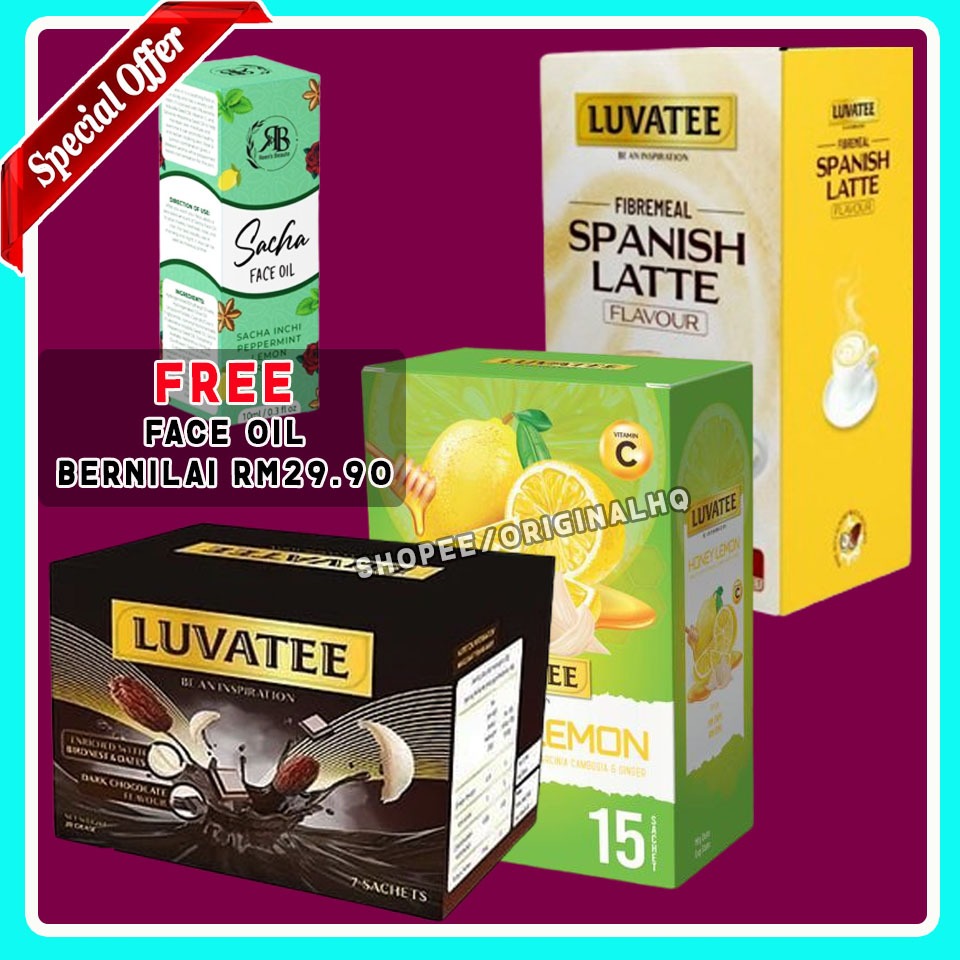 Luvatee Minuman Detox Berperisa Dark Chocolate dan Luvatee Spanish ...