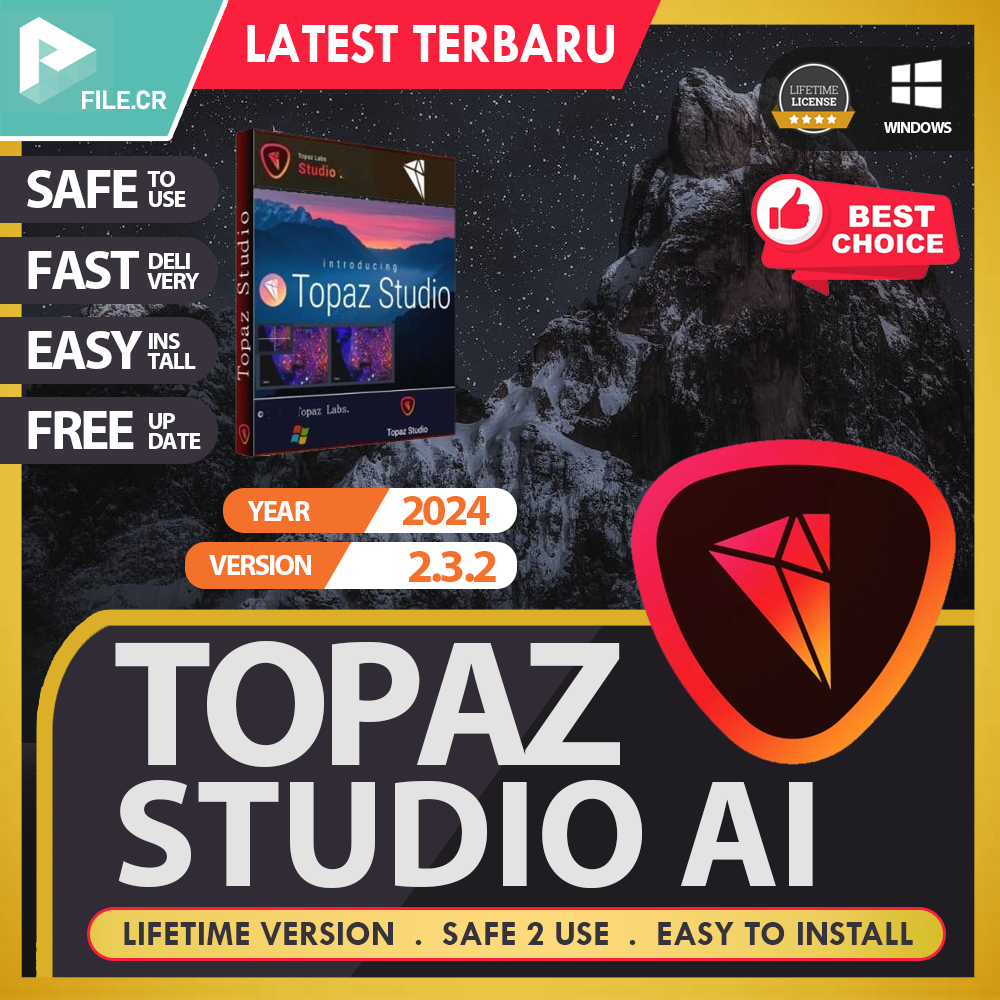 TOPAZ STUDIO AI v2.3💯 EASY INSTALL 💯 LIFETIME PREMIUM 💯 FAST DELIVERY 💯 ...