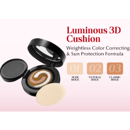 El Luminous 3D Cushion Foundation SPF 50 PA++ Long Lasting Moisturizing ...