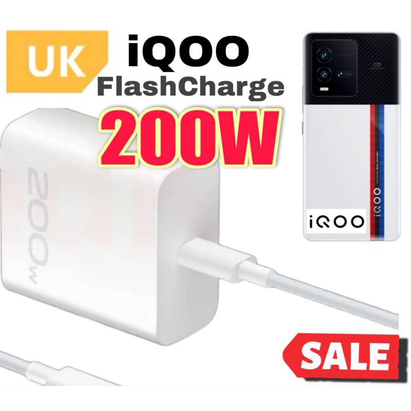 VIVO iQOO 200W/120W Flashcharge Charger V30 V29 V27 X100 X90 X80 Pro ...
