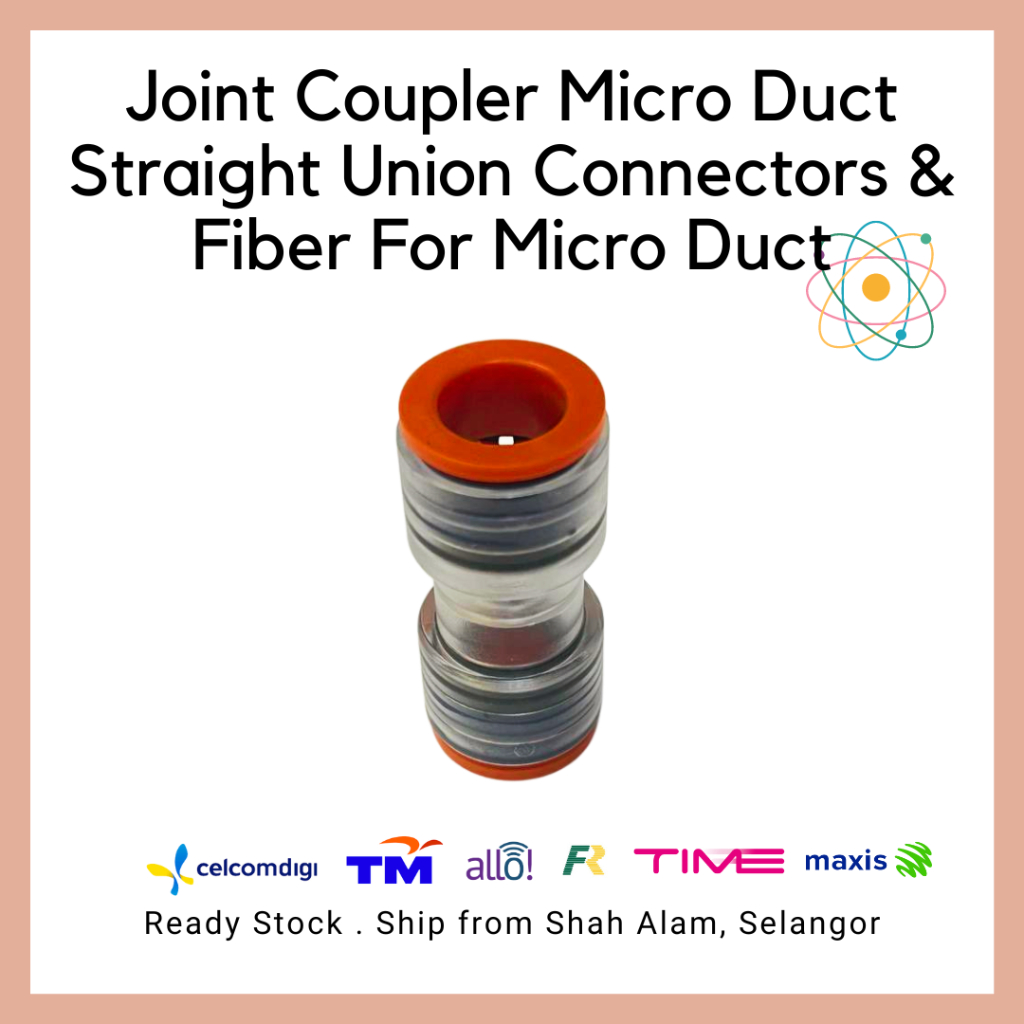 Joint Coupler Micro Duct Straight Union Connectors and Fiber for Micro ...