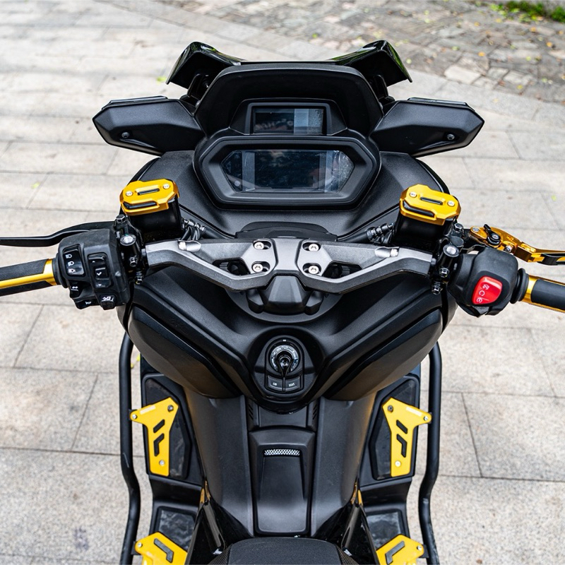 【SEMSPEED】For Yamaha XMAX V1 V2 Handle Alloy CNC XMAX250 Motorcycle Handlebar Motorbike Racing ...
