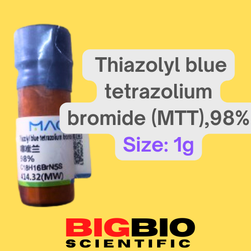 🔥[READY STOCK] MTT powder/ MTT reagent for cytotoxity assay - Thiazolyl ...