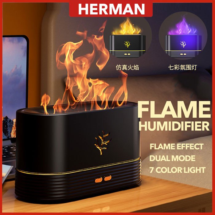 Colorful Flame Humidifier Essential Oil Aroma Diffuser air humidifier ...