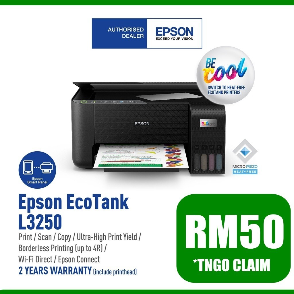 Epson L1210 / L3210 / L120 / L1110 / L3110 L3256 Ink Tank Printer - HP ...