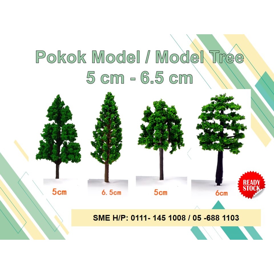 Landscape Architecture Tree/Pokok Model/Model Tree 5cm to 6.5cm 模型树 ...